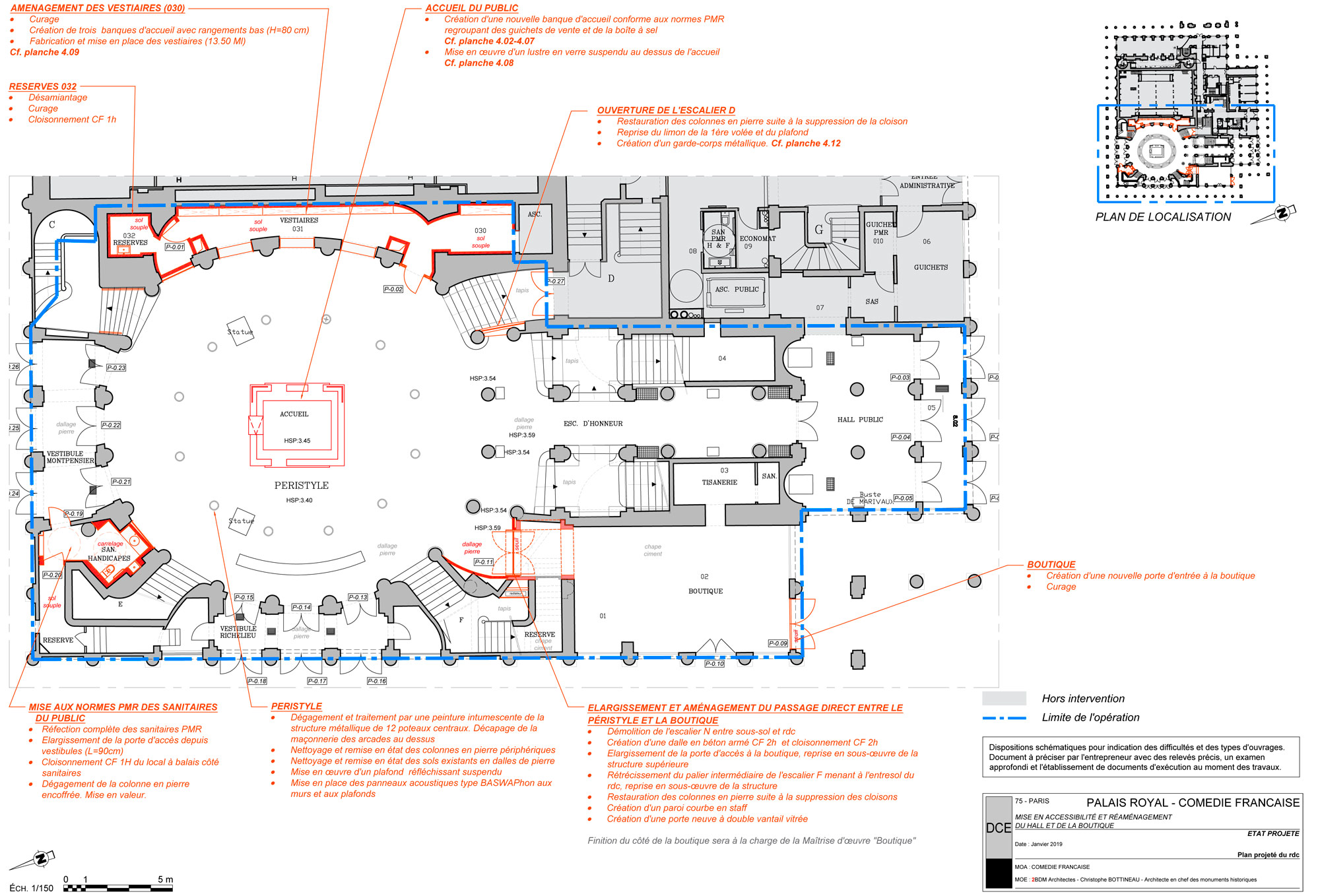 Au fil des plans : les travaux à la salle Richelieu ・ Comédie-Française