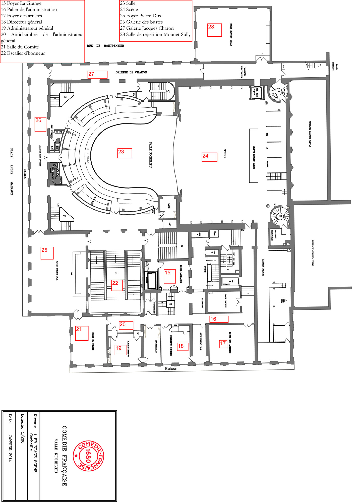 Au fil des plans : les travaux à la salle Richelieu ・ Comédie-Française